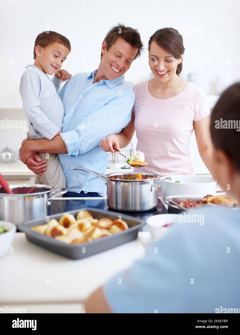 Youve done it again, honey, looks delicious. A happy family cooking a ...