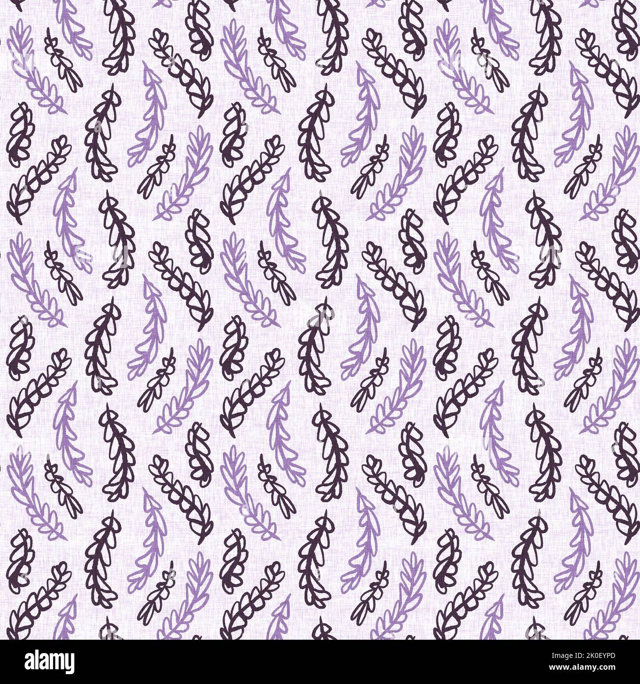 Gender neutral purple botanical foliage seamless raster background ...
