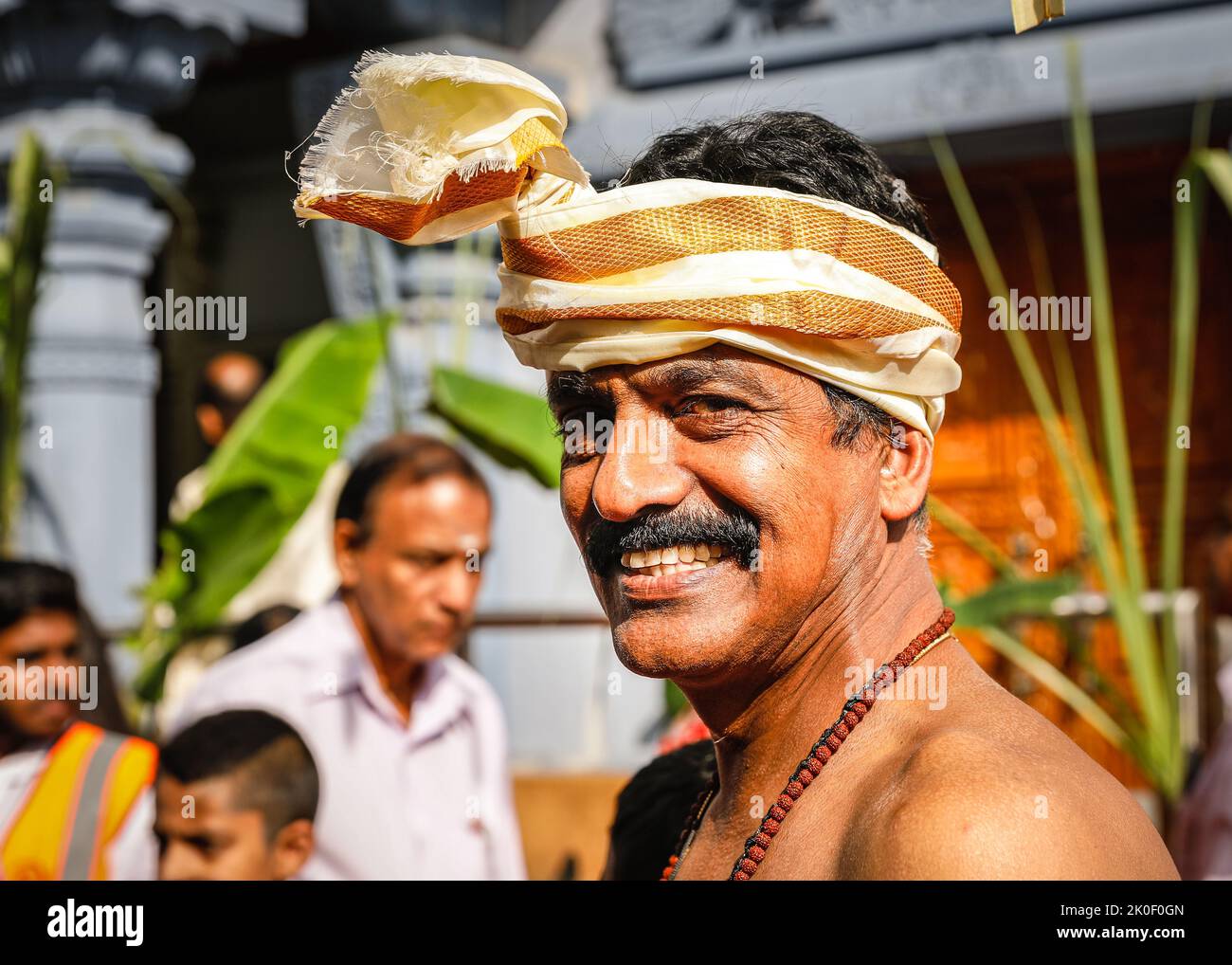 Lewisham, London, UK. 11th Sep, 2022. A man in traditional head gear on ...