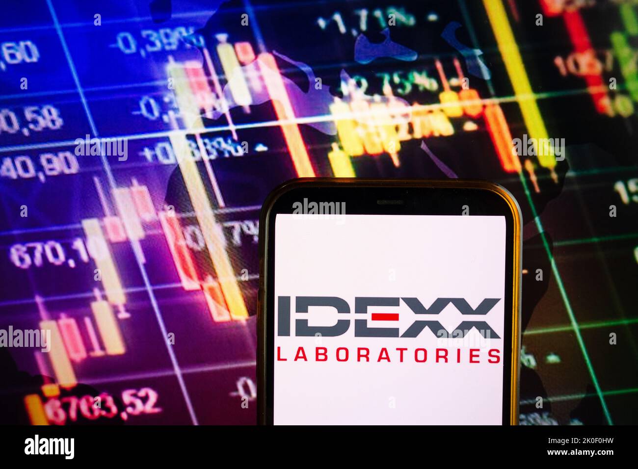 KONSKIE, POLAND - September 10, 2022: Smartphone displaying logo of ...