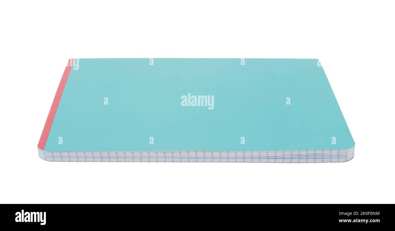 Closed notebook isolated on white Stock Photo - Alamy