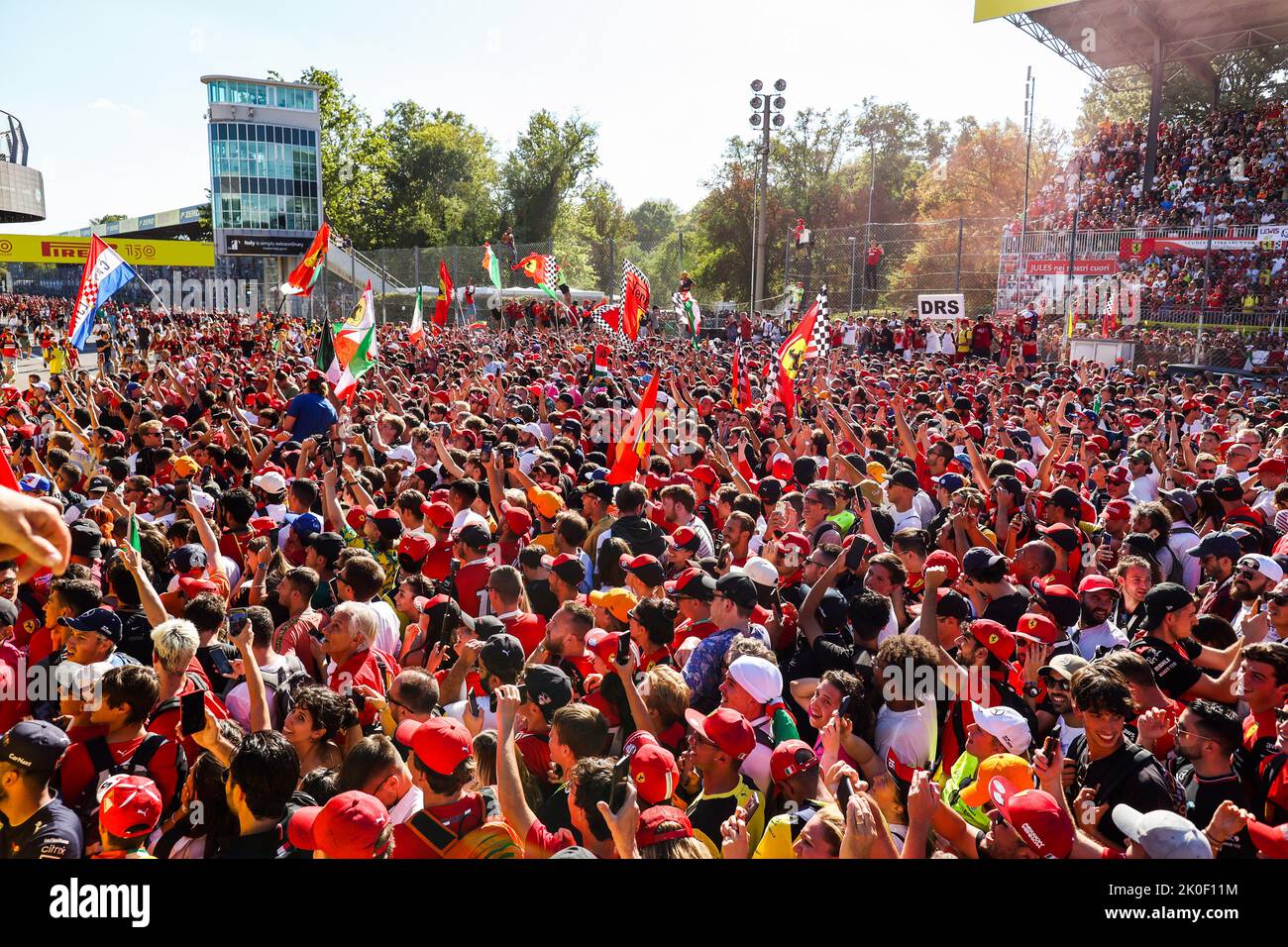 Monza, Italy. 11th Sep, 2022. spectators, fans, crowd, foule, fans ...