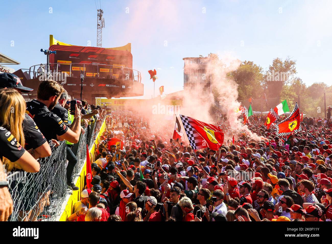 Monza, Italy. 11th Sep, 2022. spectators, fans, crowd, foule, fans ...