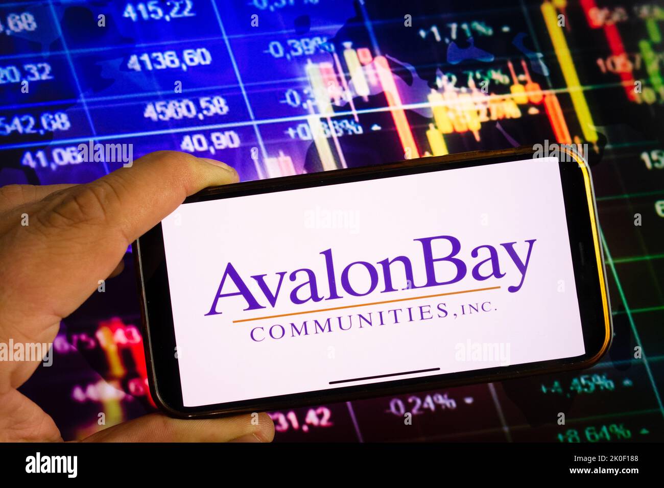 KONSKIE, POLAND - September 10, 2022: Smartphone displaying logo of ...