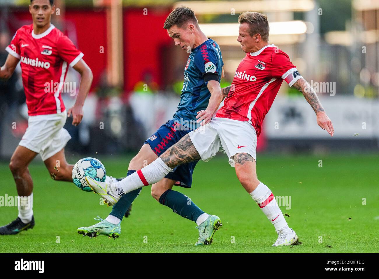 ALKMAAR - (lr) Daan Rots of FC Twente, Jordy Clasie of AZ Alkmaar ...