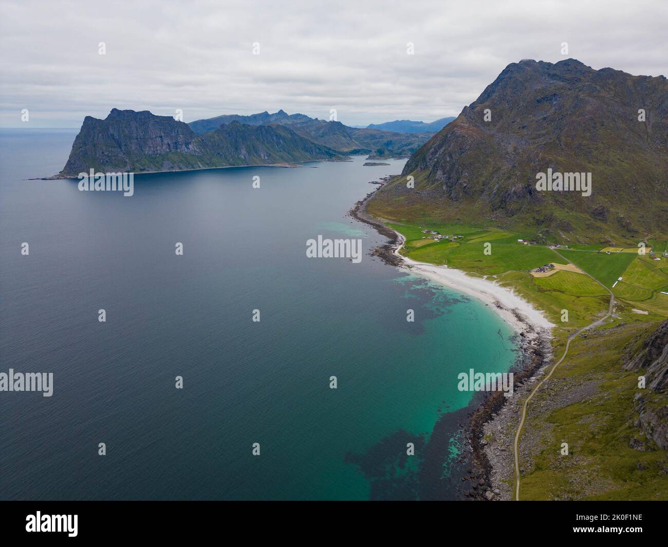 Lofoten islands aerial hi-res stock photography and images - Alamy