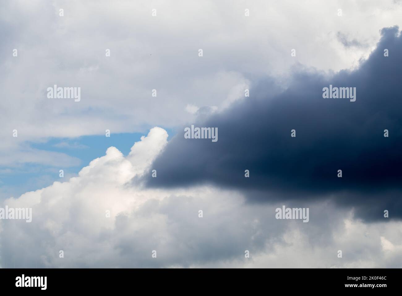 Blue sky background with clouds Stock Photo - Alamy