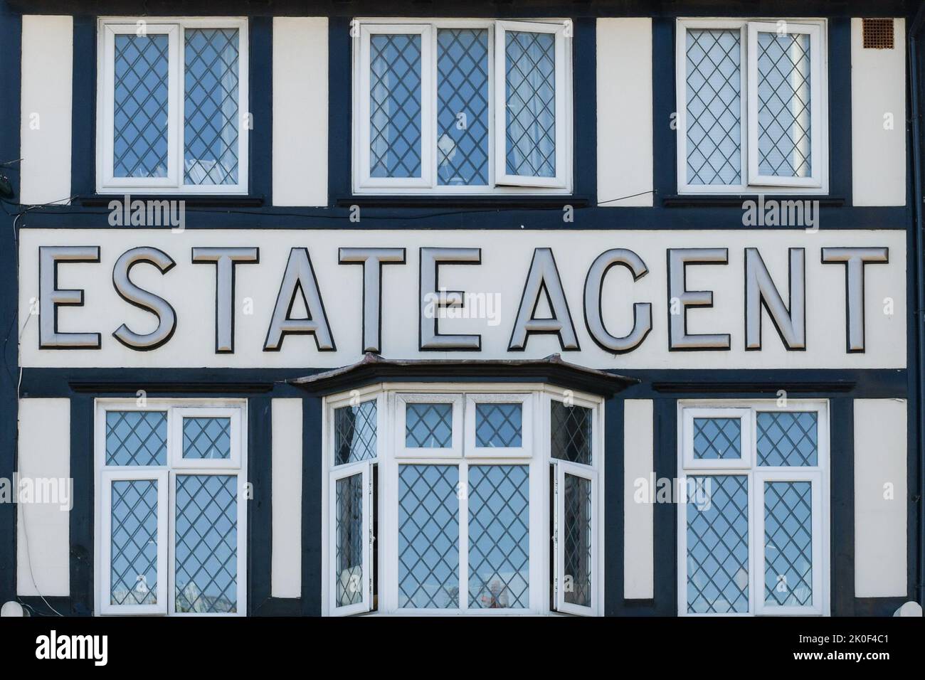 Estate Agent sign - England, UK Stock Photo - Alamy