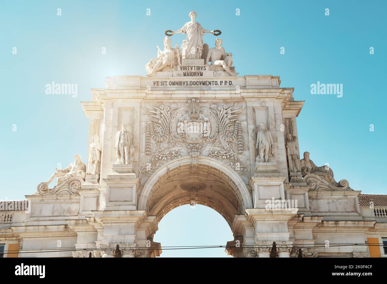 Rua Augusta Arch, Arco da Rua Augusta in Lisbon, the capital city of ...