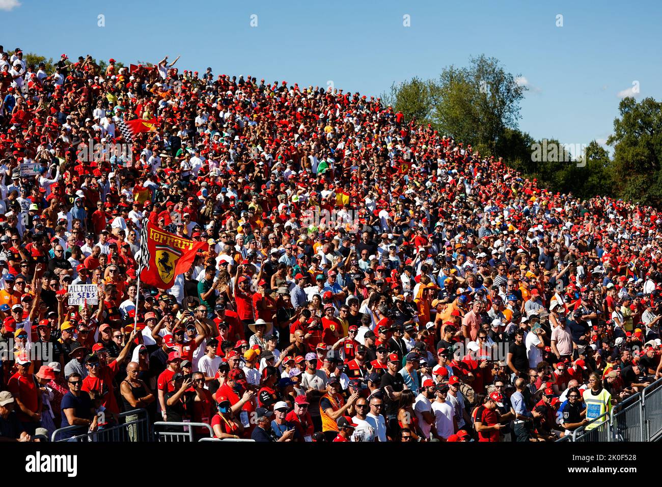 Ferrari fans in the crowd at monza hi-res stock photography and images ...