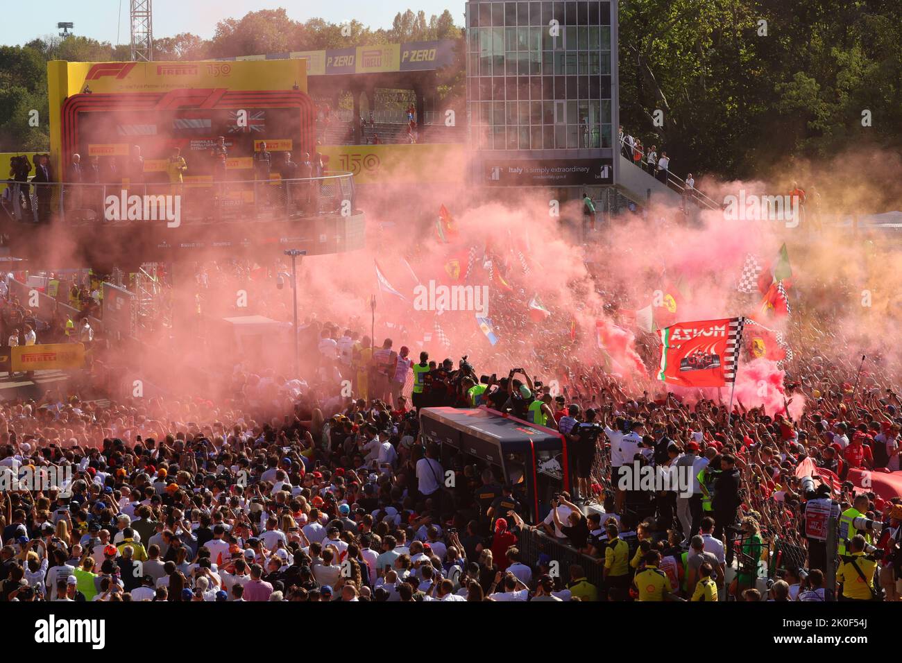 Monza, Italy. 11th Sep, 2022. podium LECLERC Charles (mco), Scuderia ...