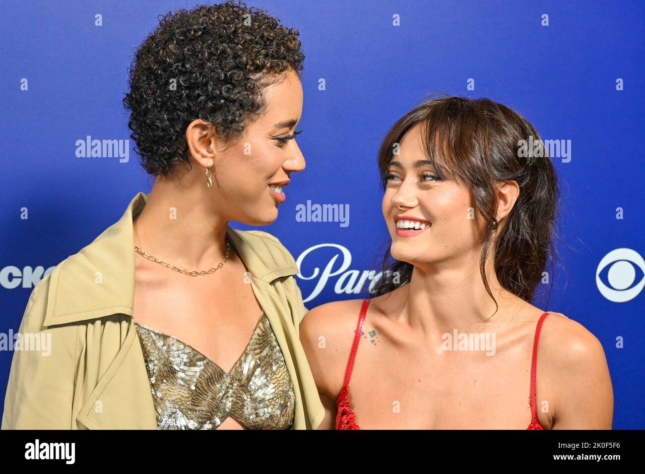 Jasmin Savoy Brown and Ella Purnell attend the 2022 Paramount Emmy ...
