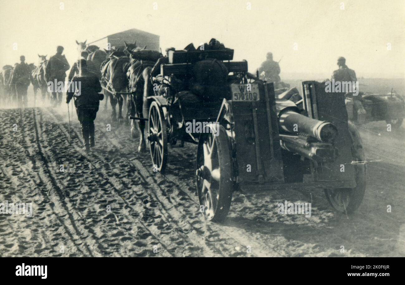 WW2 German Army Convoy in Russia during Operation Barbarossa. 1942-43 ...