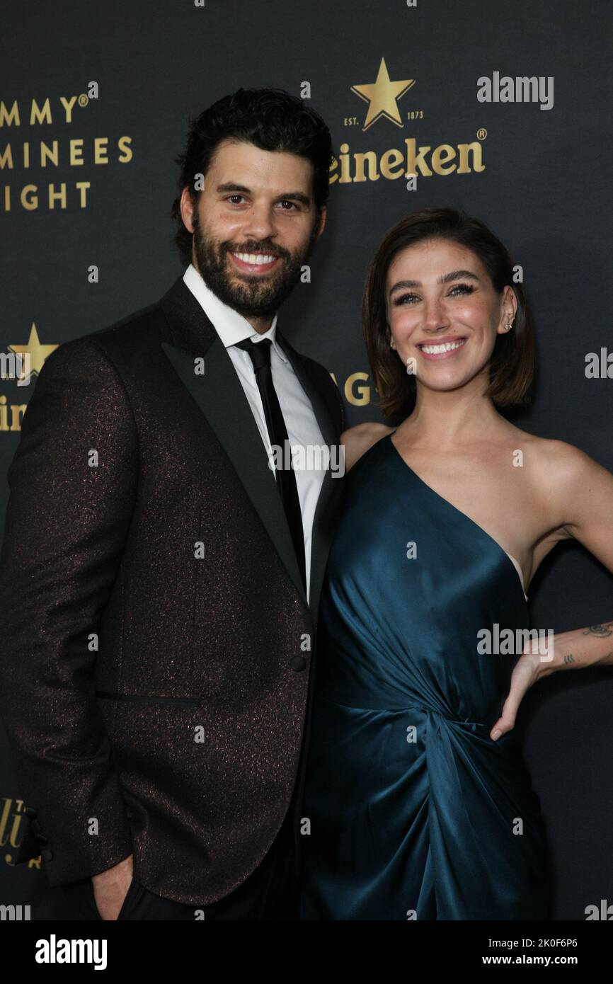 Steven Krueger, Tara Bohn attends The Hollywood Reporter Emmy Party on ...
