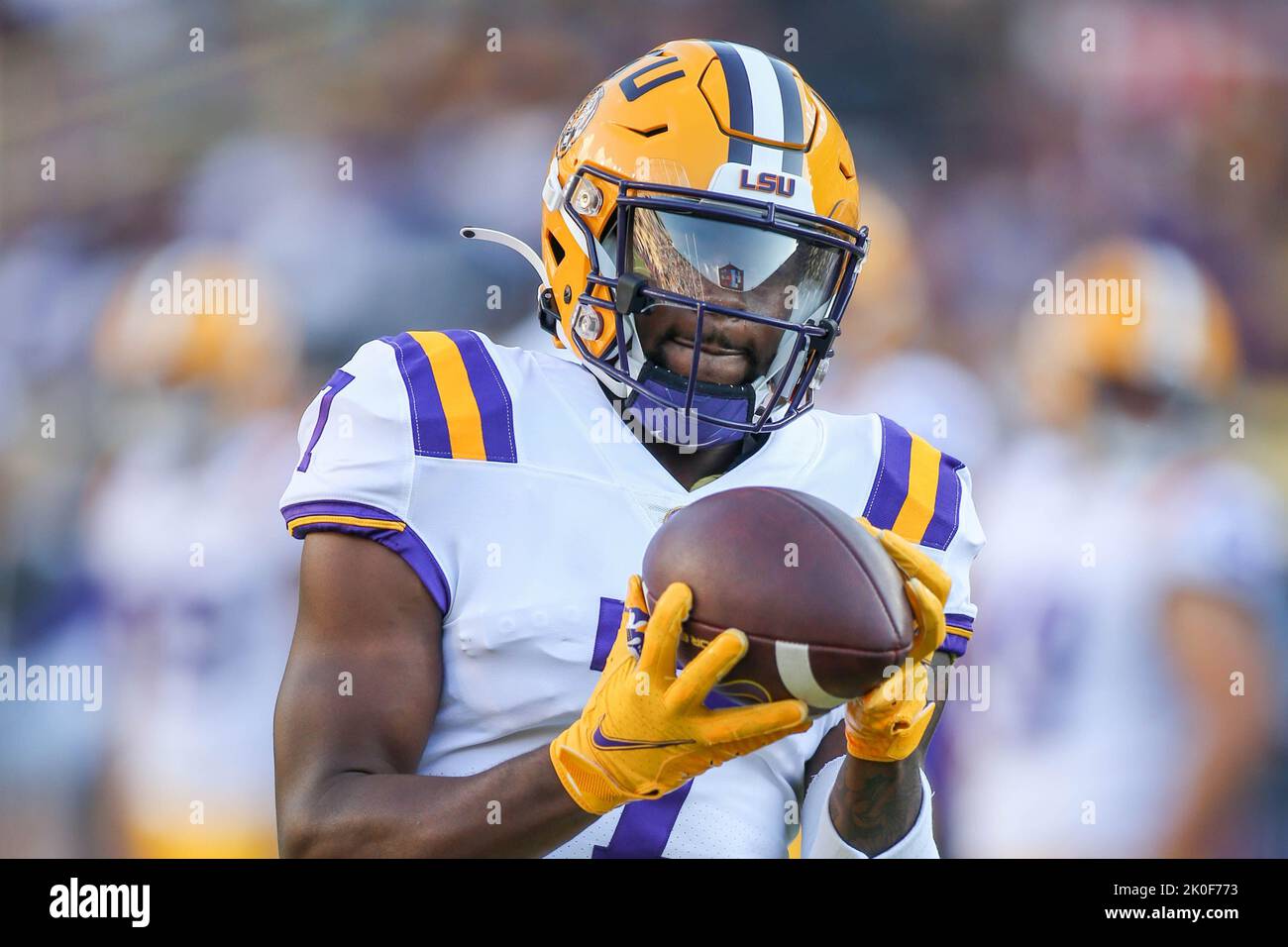Baton Rouge, LA, USA. 10th Sep, 2022. LSU wide receiver Kayshon Boutte ...