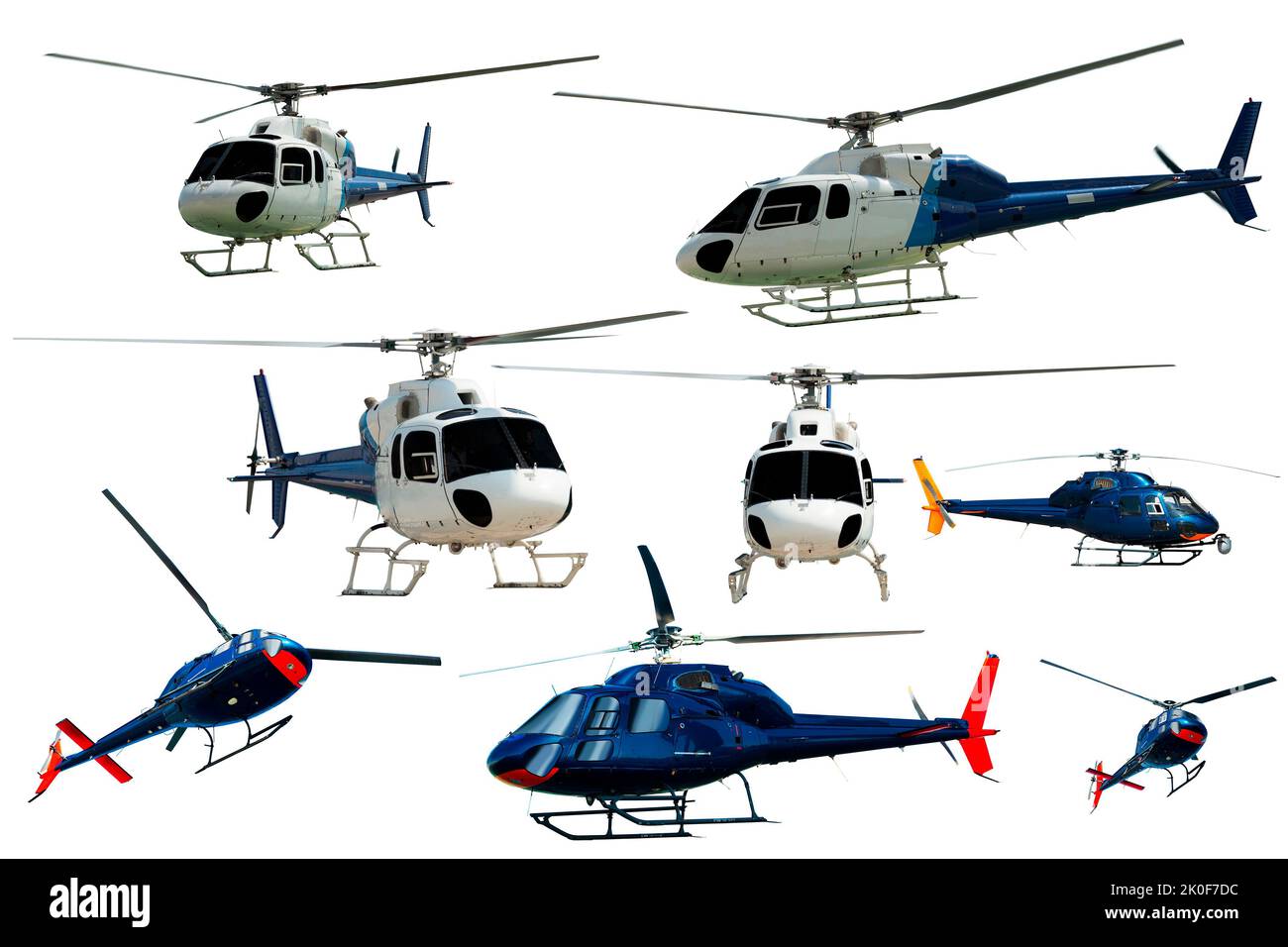 Collection of helicopters isolated Stock Photo - Alamy