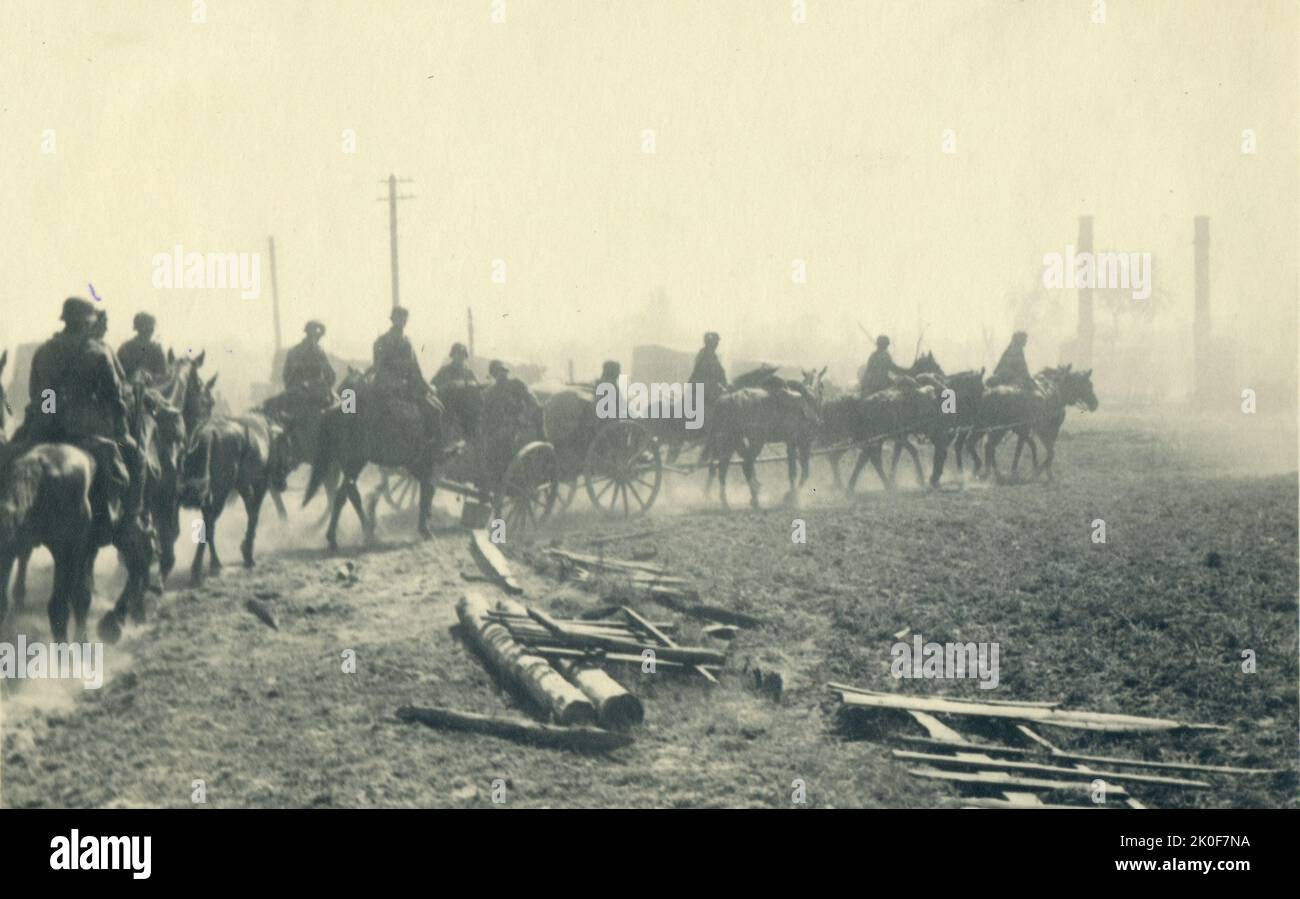 WW2 German Army Convoy in Russia during Operation Barbarossa. 1942-43 ...
