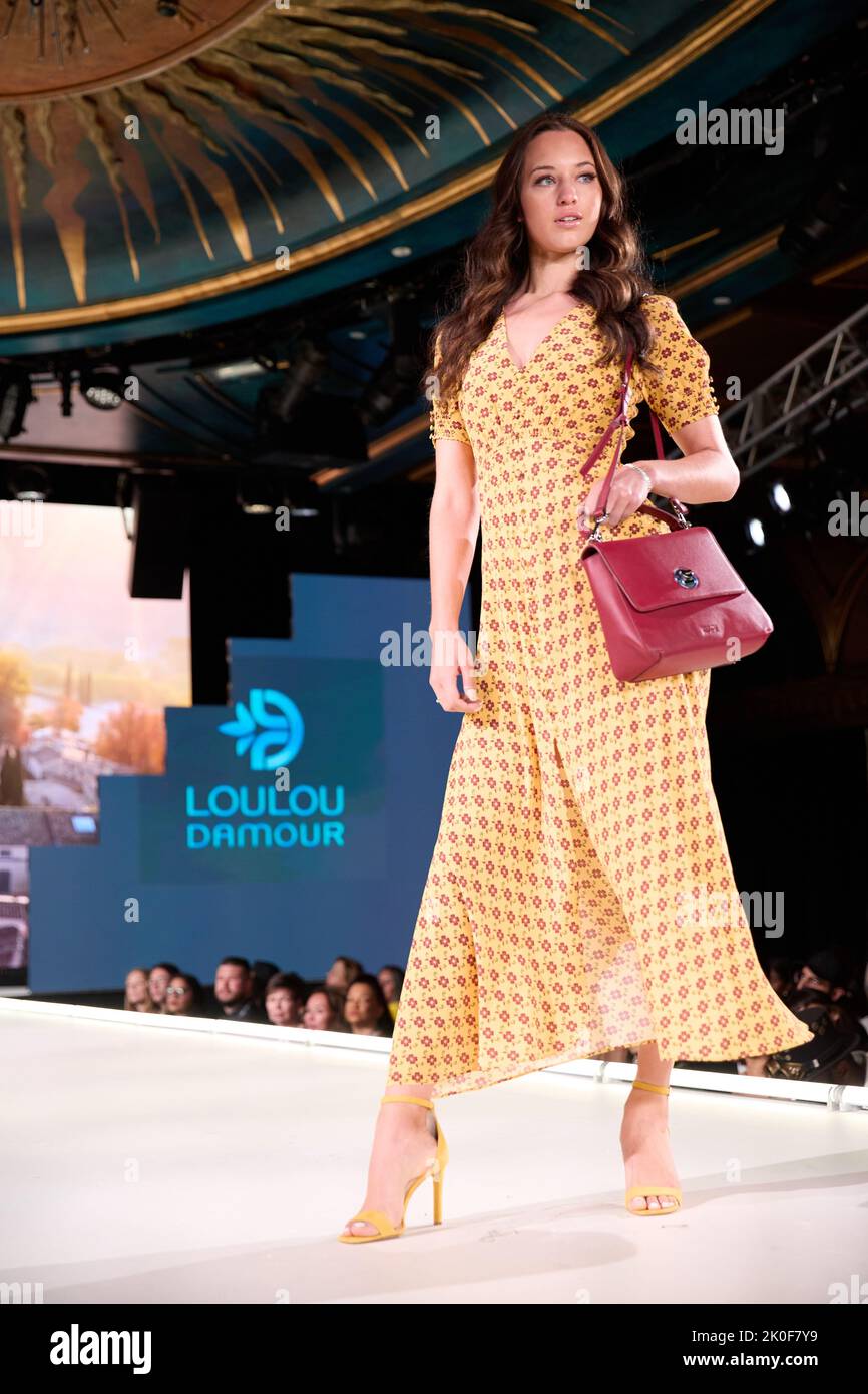 New York, New York, USA. 11th Sep, 2022. A model on the catwalk during ...