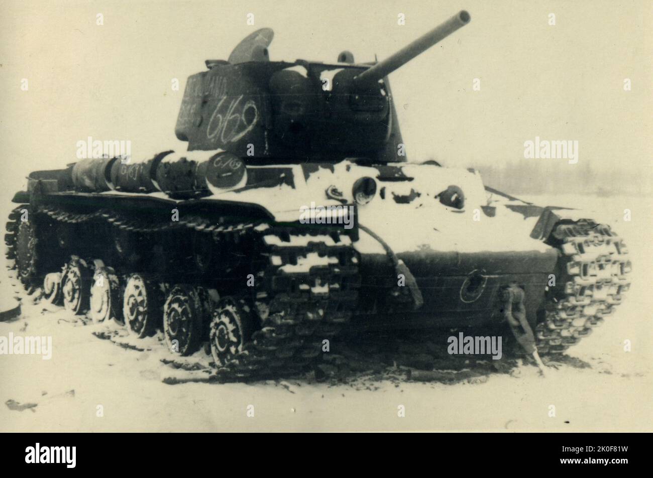 Destroyed Soviet T-34 tank of the Red Army, in battles against the ...