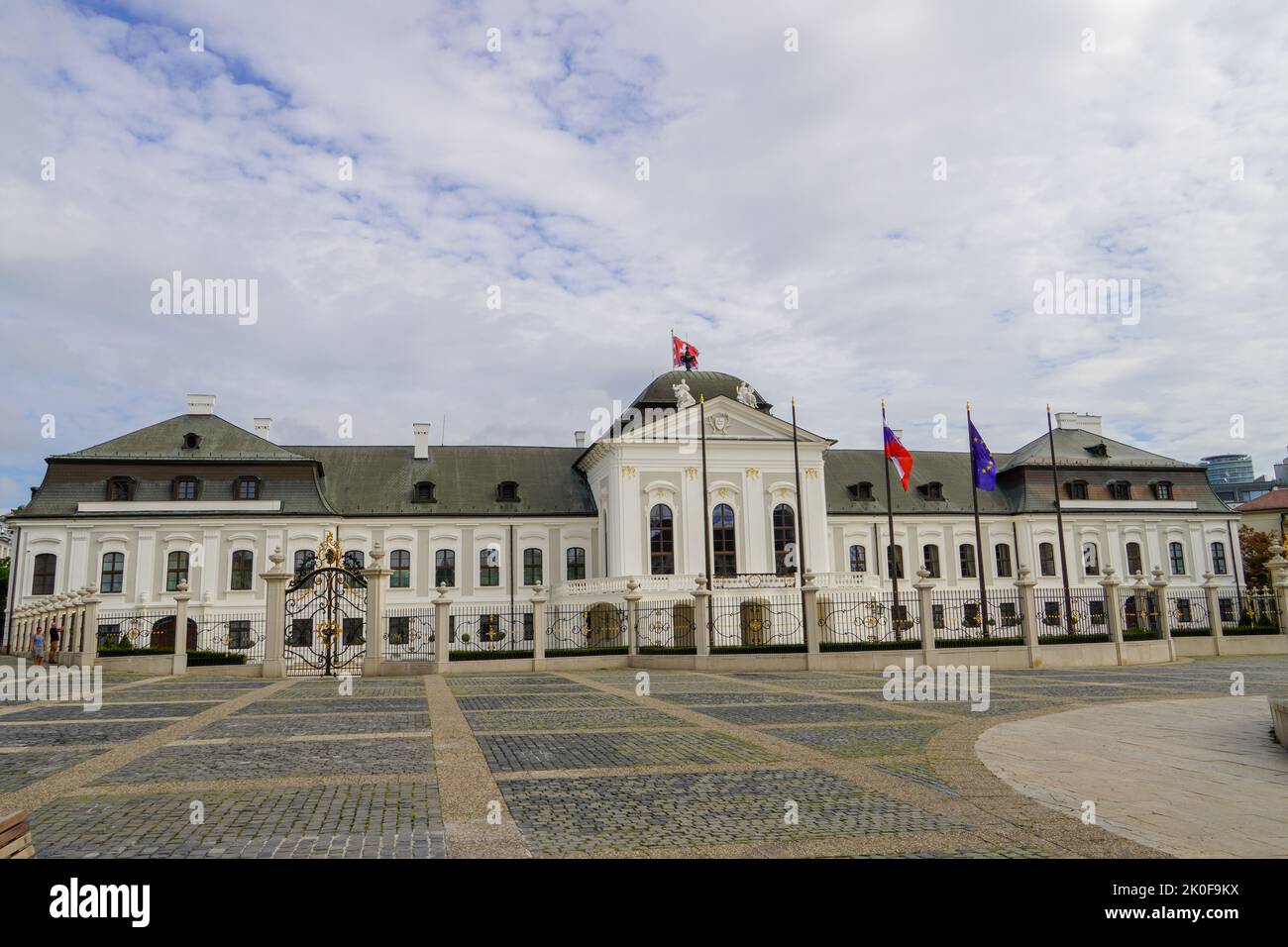 Bratislava, Slovakia - Aug 28, 2022:The Grassalkovich Presidential ...