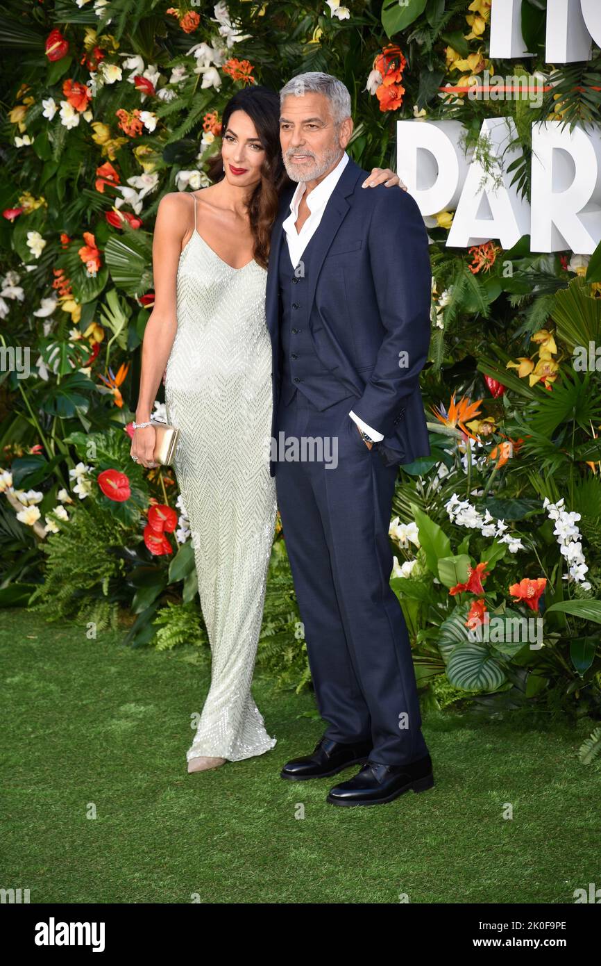 George Clooney, Amal Clooney, World Premiere of Ticket to Paradise, Odeon Luxe Leicester Square ...
