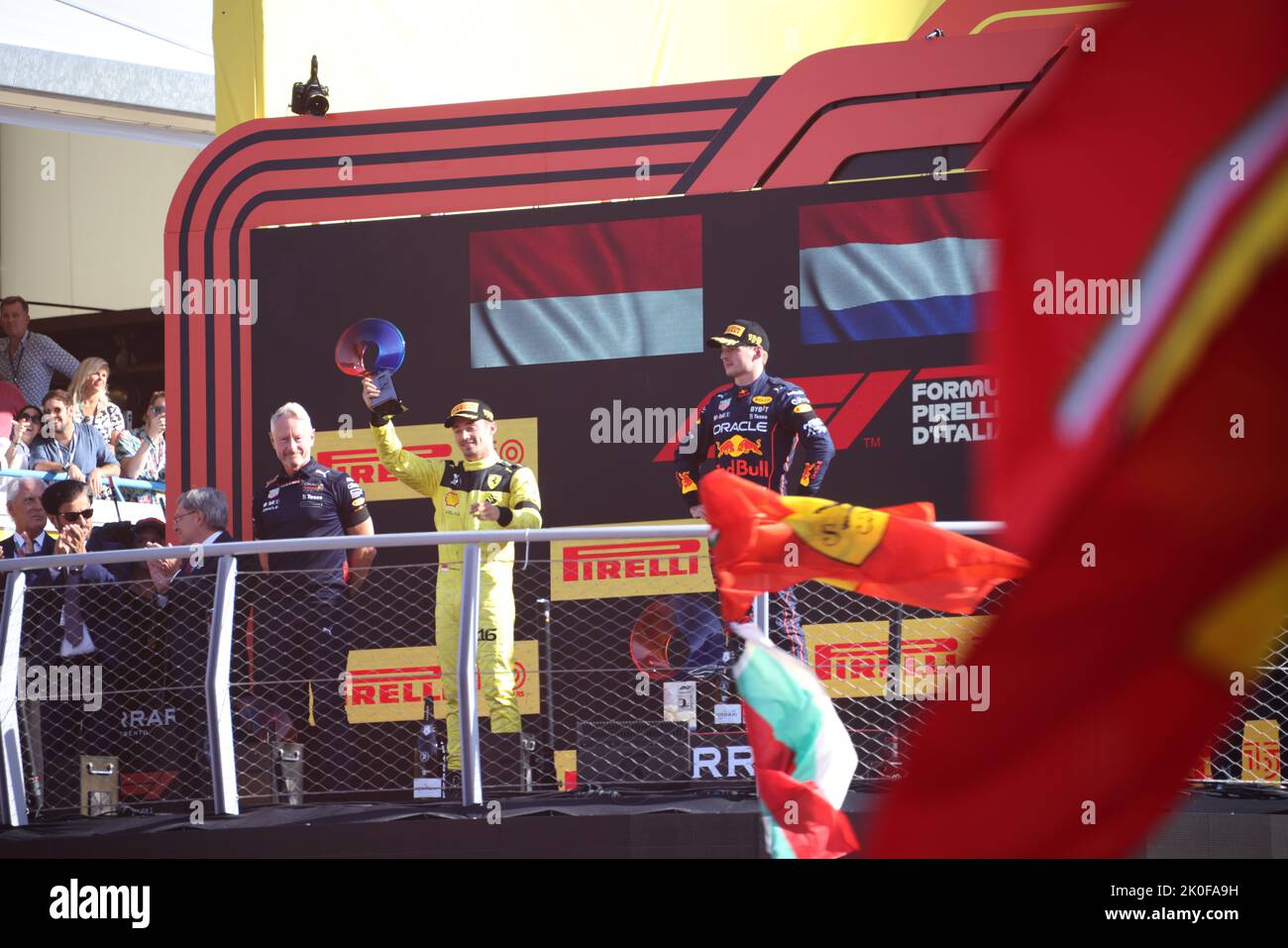 Monza, Italy. 11th Sep, 2022. MONZA, Italy, 11. September 2022; PODIUM ...