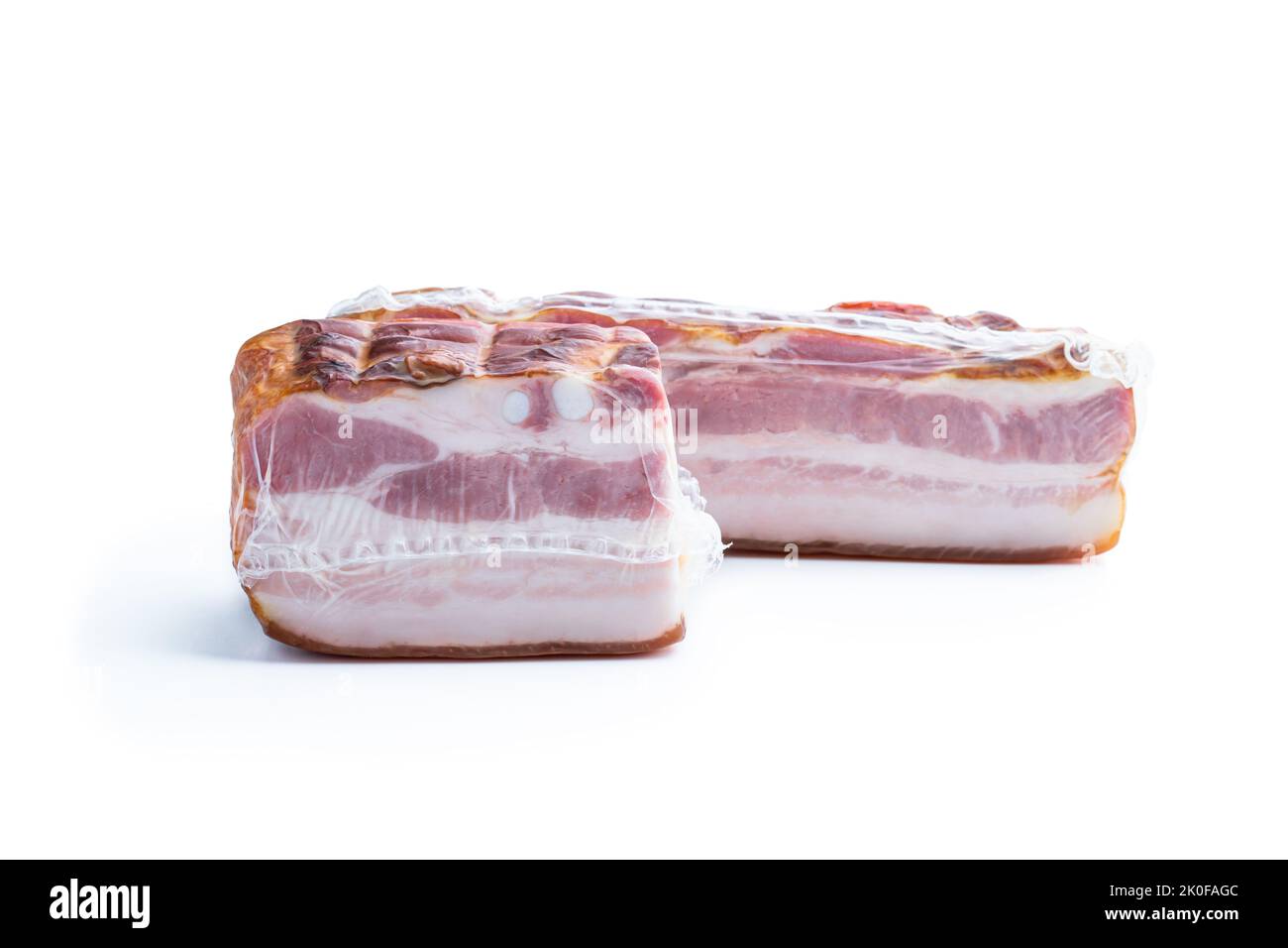 Smoked pork bacon in Cut Out Stock Images & Pictures - Alamy
