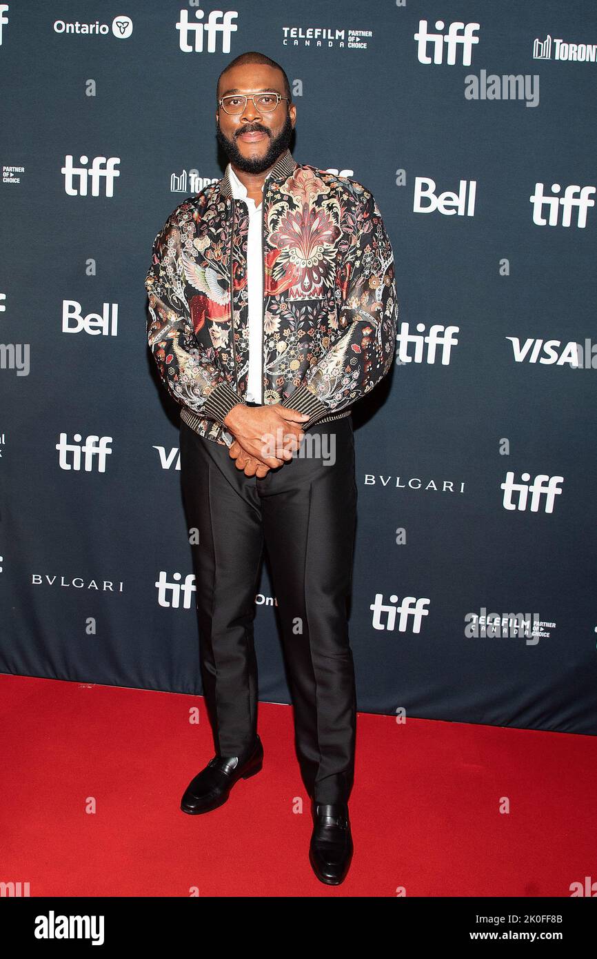 Tyler Perry attends the "Sidney" Premiere during the 2022 Toronto ...