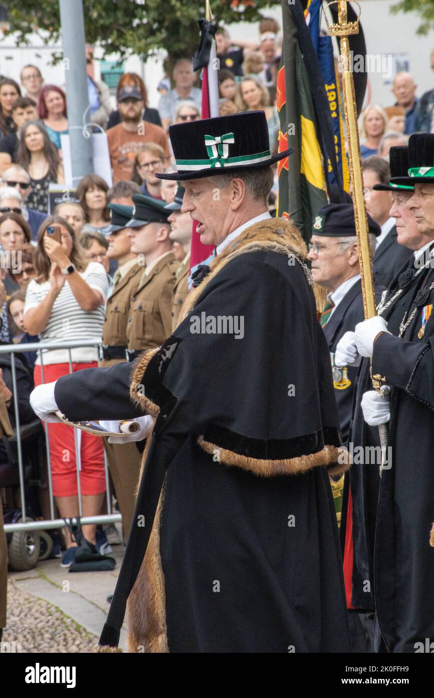 Exeter, Devon, UK. 11th Sep, 2022. Exeter Proclamation Ceremony For the ...