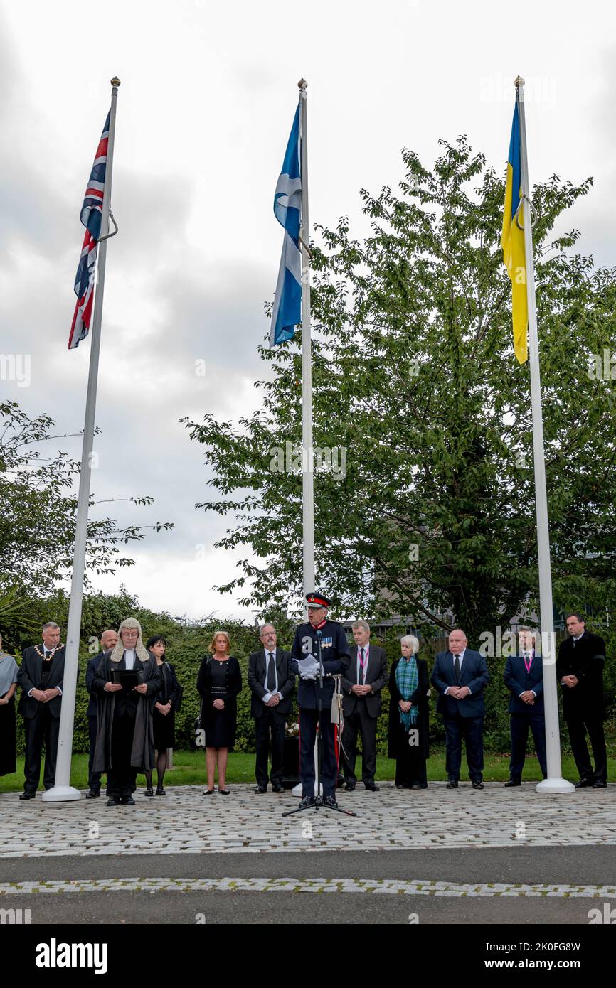 King Charles III Proclamation Ceremony Renfrewshire House Paisley Sept ...