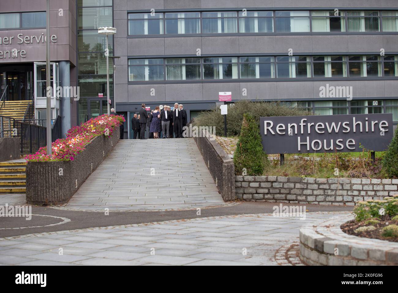 King Charles III Proclamation Ceremony Renfrewshire House Paisley Sept ...
