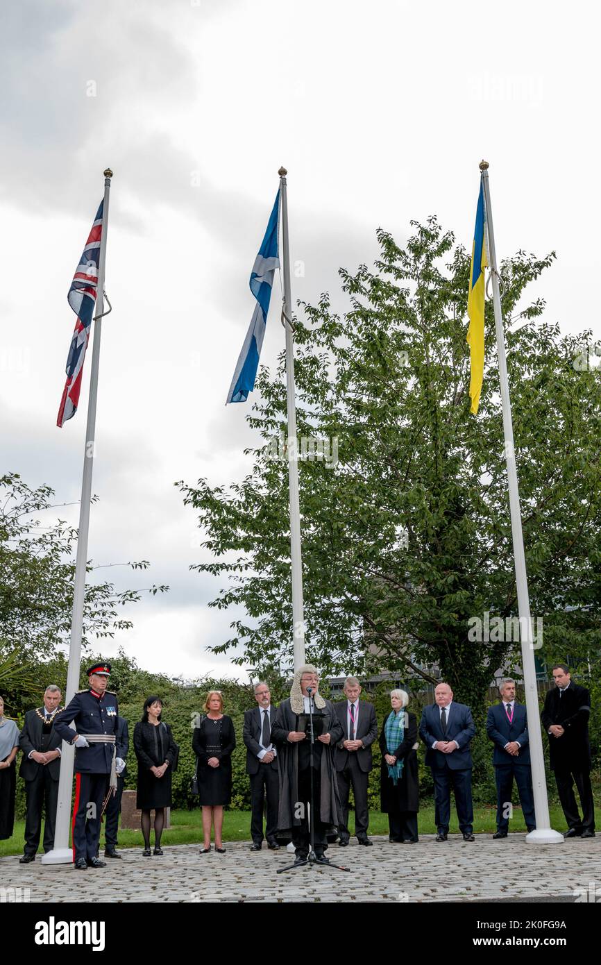 King Charles III Proclamation Ceremony Renfrewshire House Paisley Sept ...