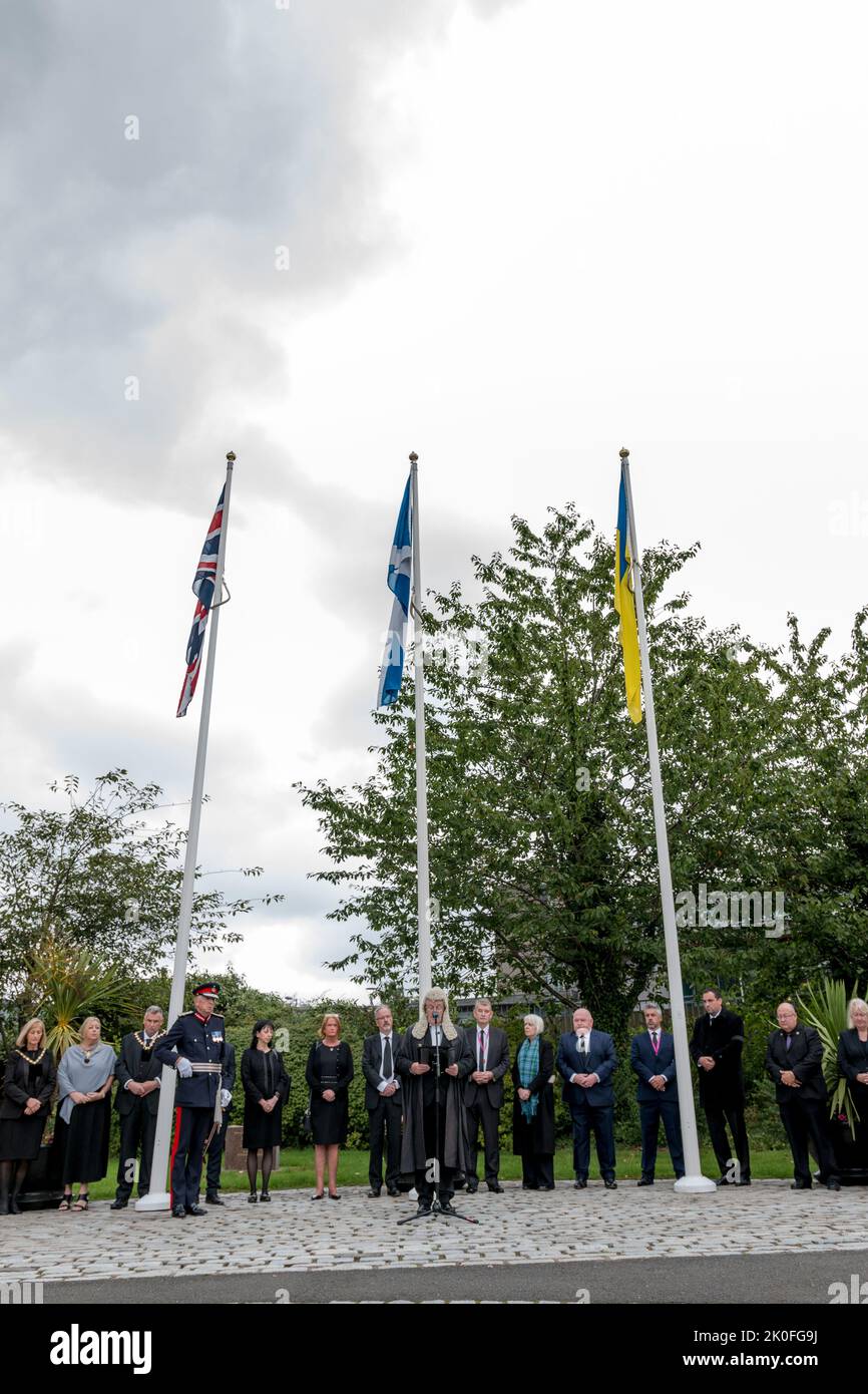 King Charles III Proclamation Ceremony Renfrewshire House Paisley Sept ...