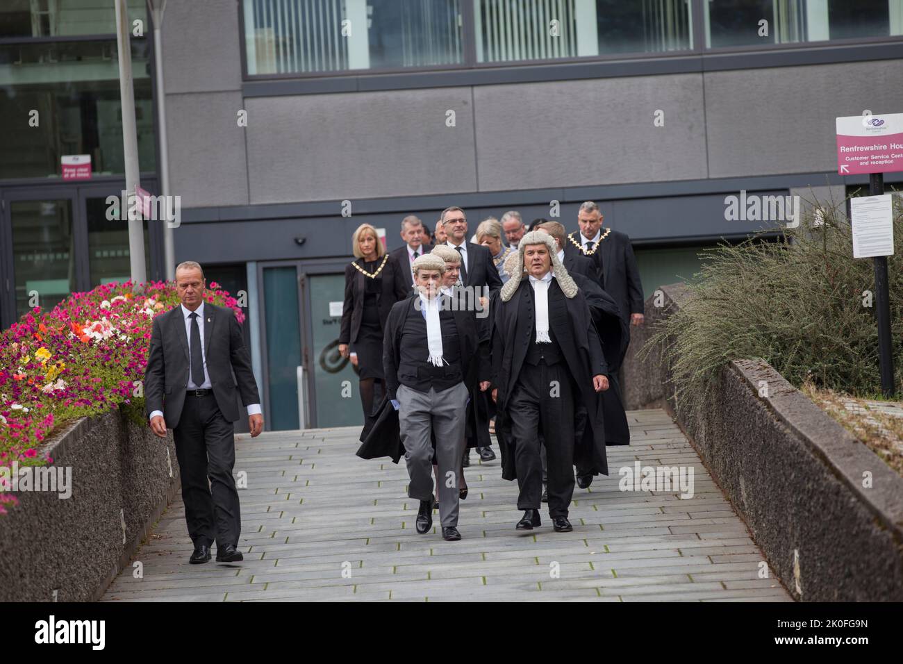 King Charles III Proclamation Ceremony Renfrewshire House Paisley Sept ...