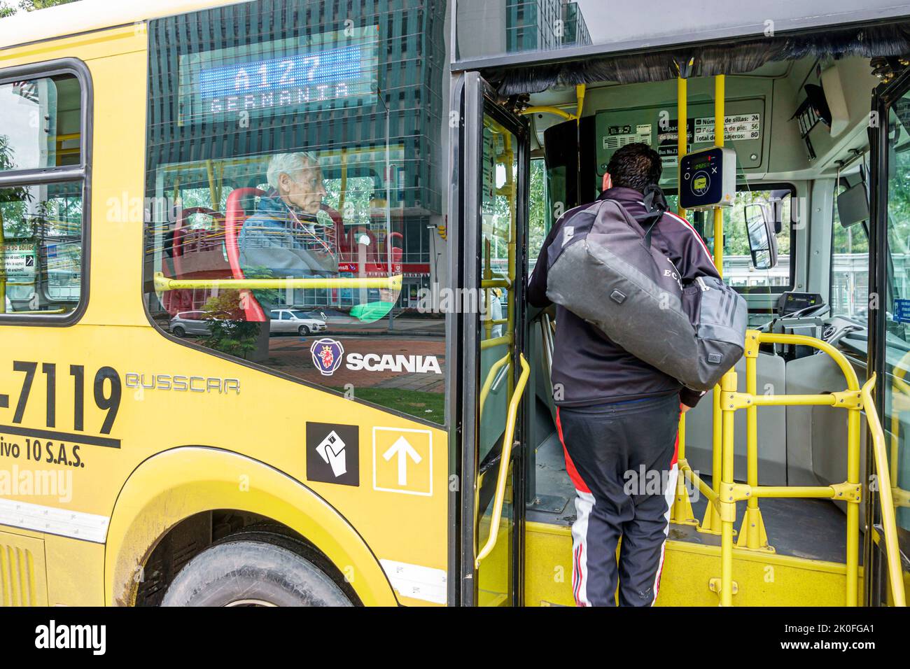 Bogota Colombia,Avenida El Dorado Calle 26,TransMilenio bus rapid ...