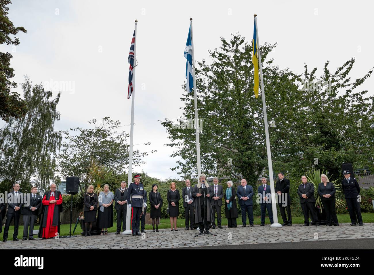 King Charles III Proclamation Ceremony Renfrewshire House Paisley Sept ...