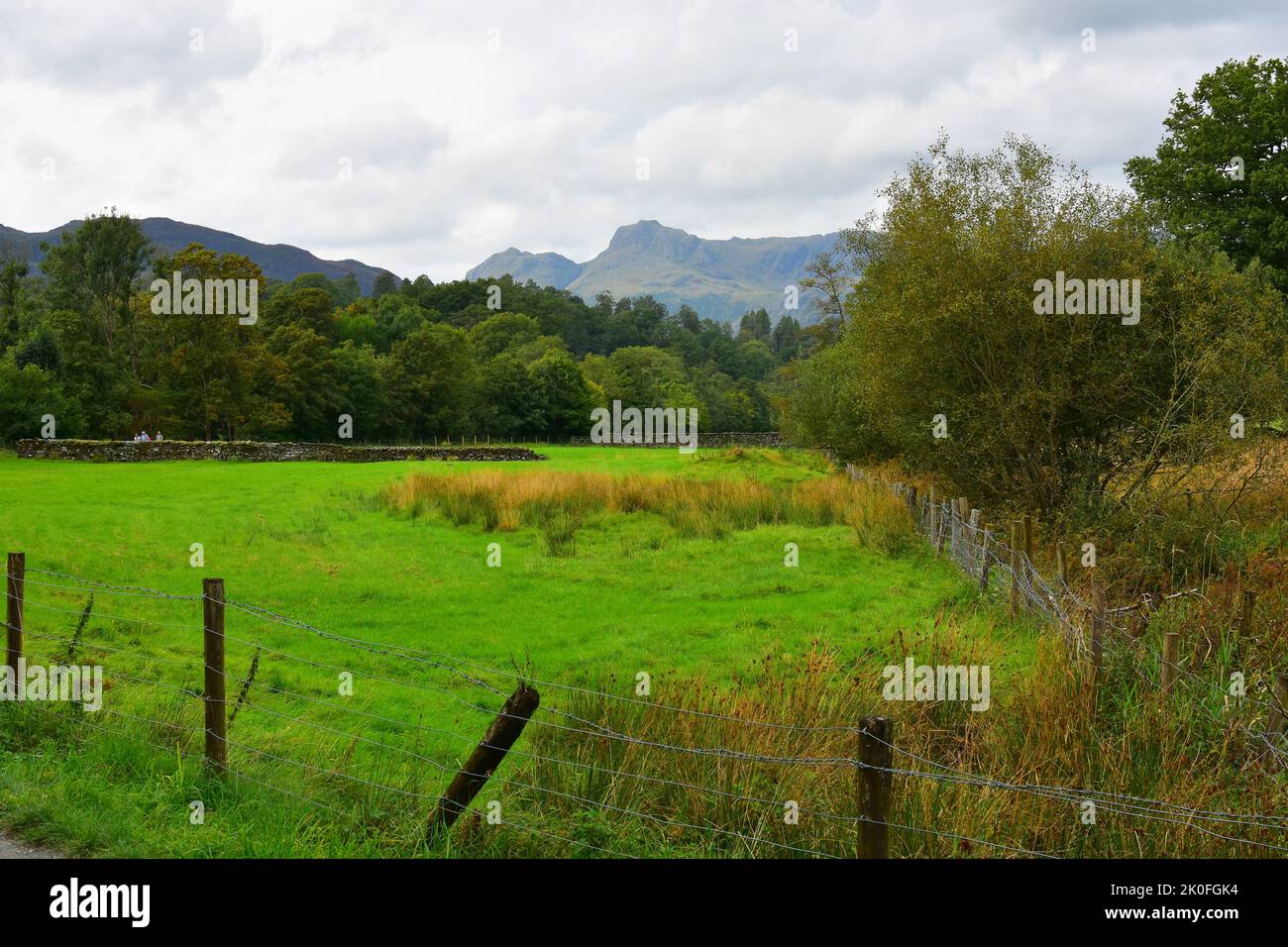 Walk by Great Langdale Beck to Elterwater, Lake District national park ...