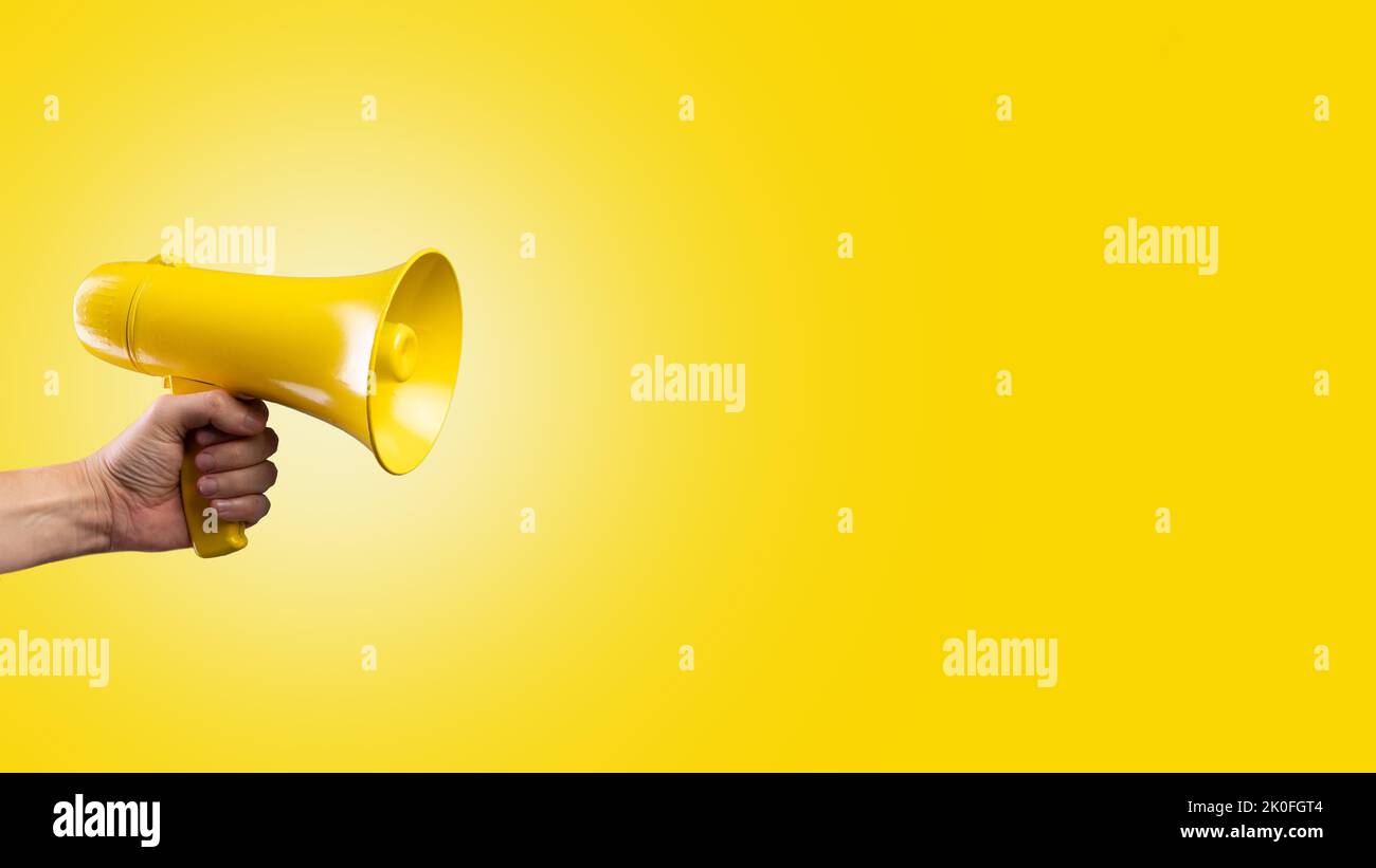 Megaphone cutout hi-res stock photography and images - Alamy