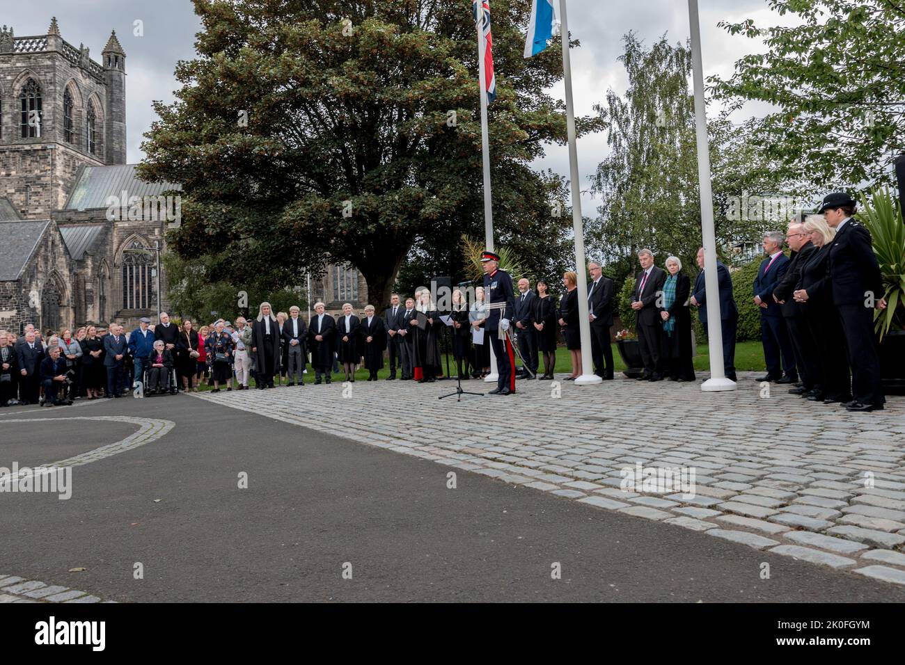 King Charles III Proclamation Ceremony Renfrewshire House Paisley Sept ...