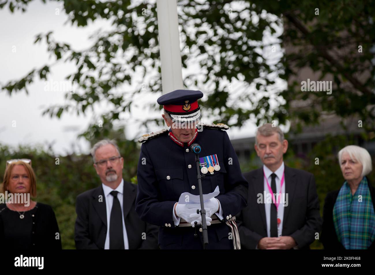 King Charles III Proclamation Ceremony Renfrewshire House Paisley Sept ...