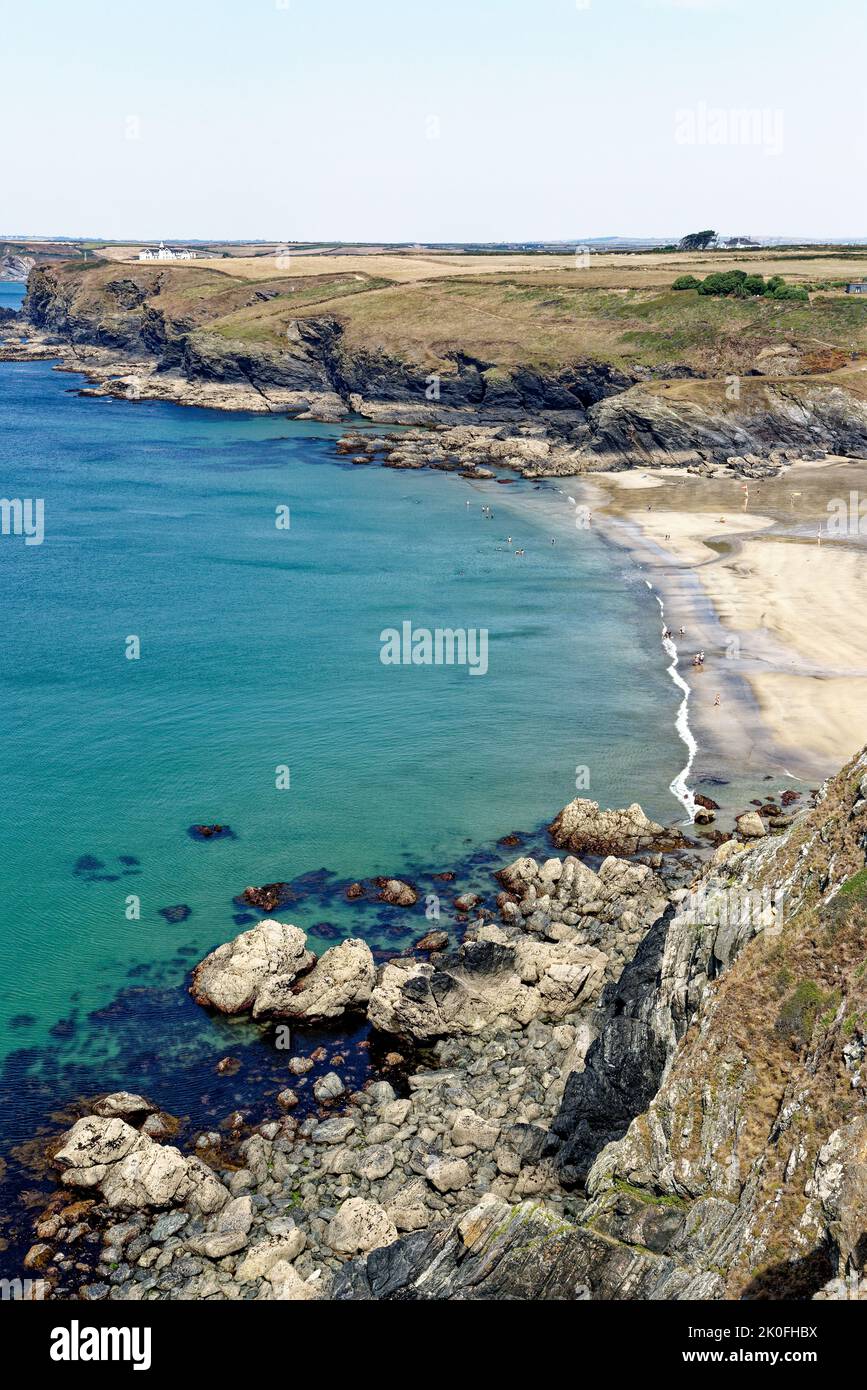 Polurrian Beach, Mullion, Cornwall, England, United Kingdom. 13th of ...