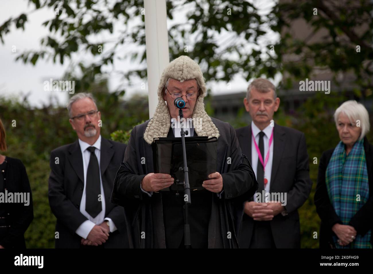 King Charles III Proclamation Ceremony Renfrewshire House Paisley Sept ...