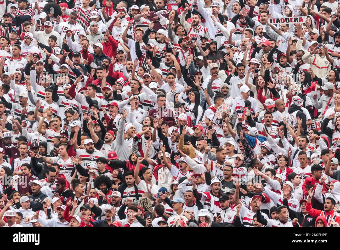 SP - Sao Paulo - 09/11/2022 - BRAZILIAN A 2022, SAO PAULO X CORINTHIANS - Supporters during a ...