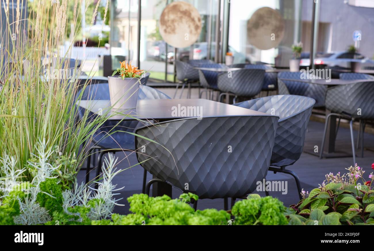 Bistro outdoor dining table menu hi-res stock photography and images ...