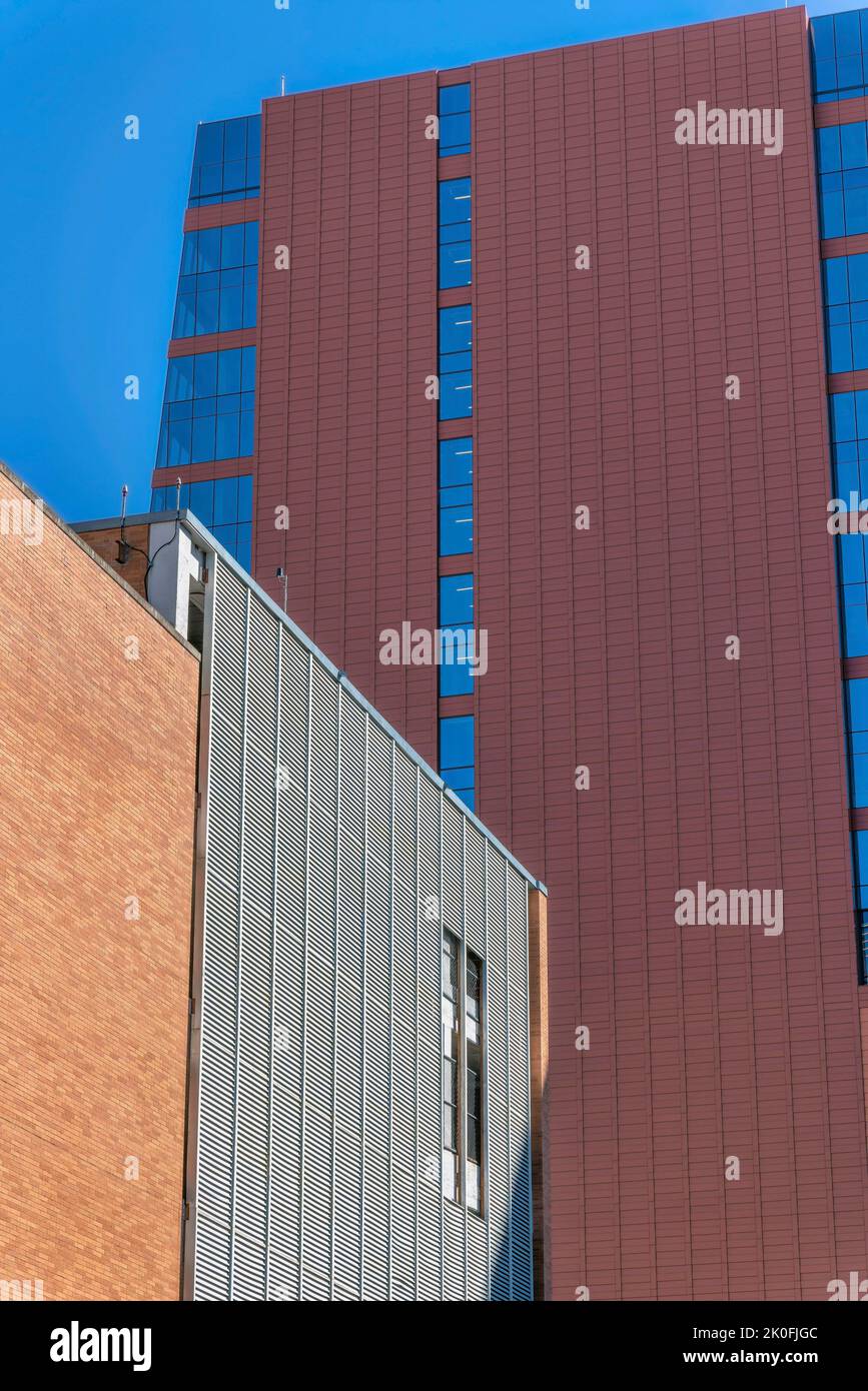 Modern buildings in downtown Austin Texas with bricks and glass at the ...