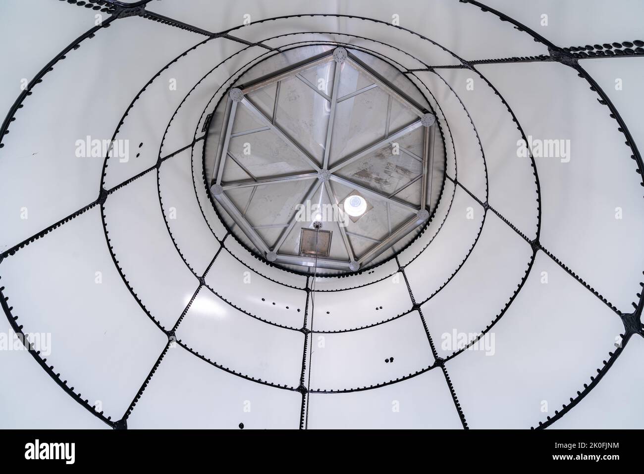 Image of a nondescript interior, inside, of an empty new above ground ...