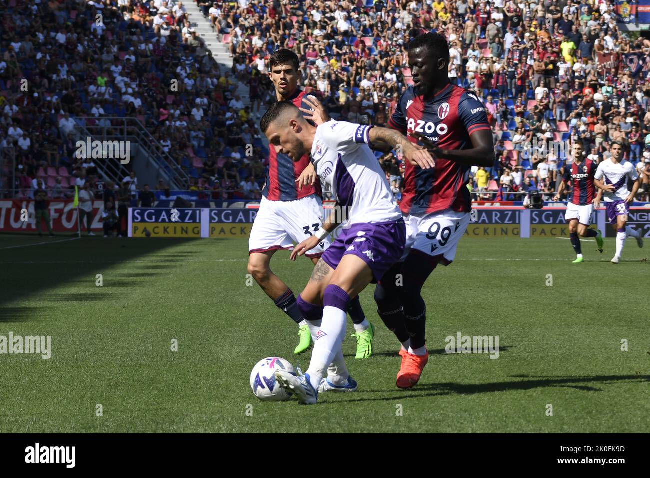 Bologna, Italy. 11th September, 2022. Cristiano Biraghi (Fiorentina ...