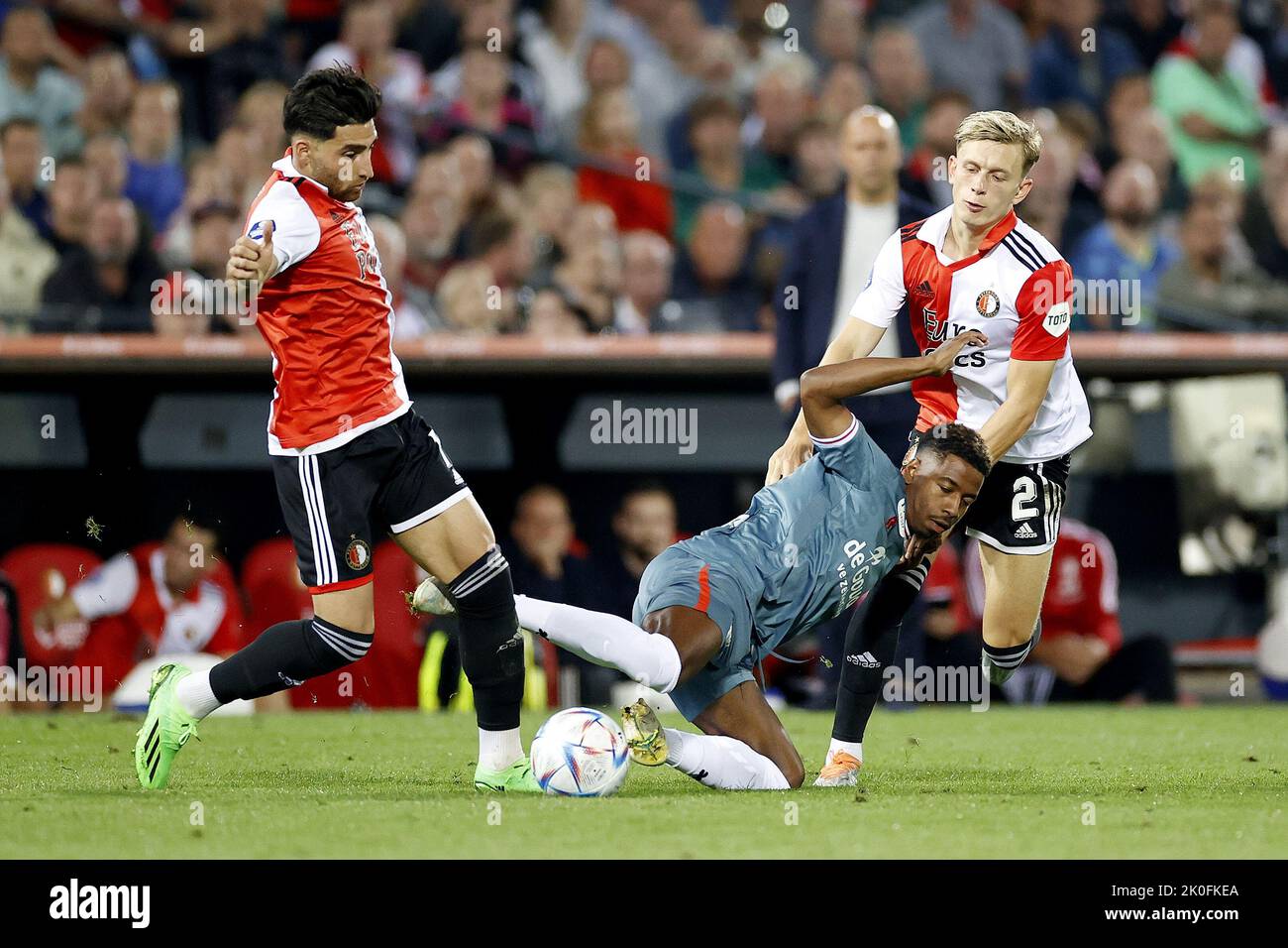 ROTTERDAM - (lr) Alireza Jahanbakhsh of Feyenoord, Jason Lokilo of ...