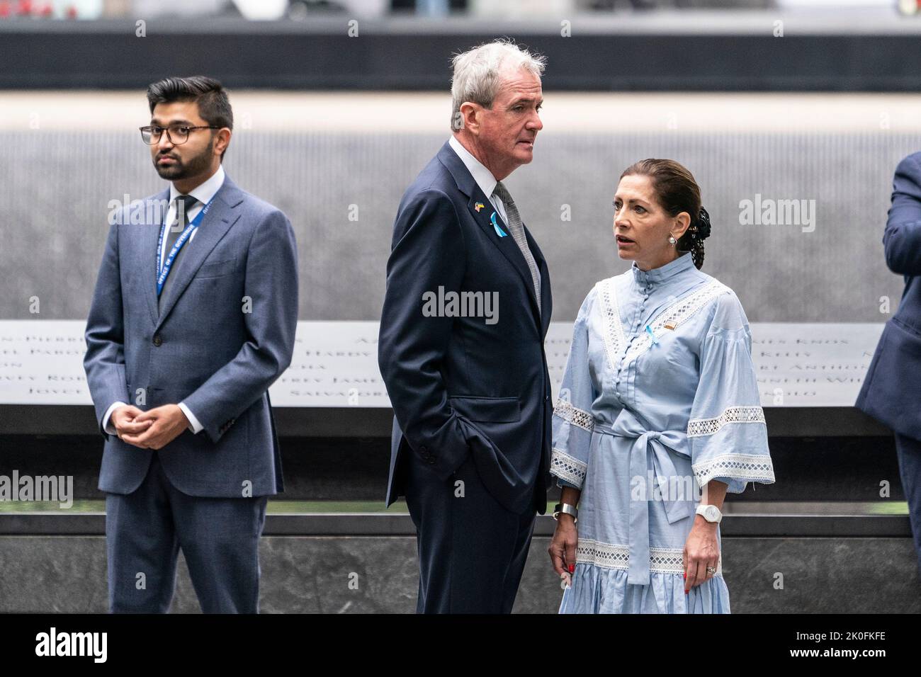 Governor of New Jersey Phil Murphy and wife Tammy Snyder attends 9/11 ...