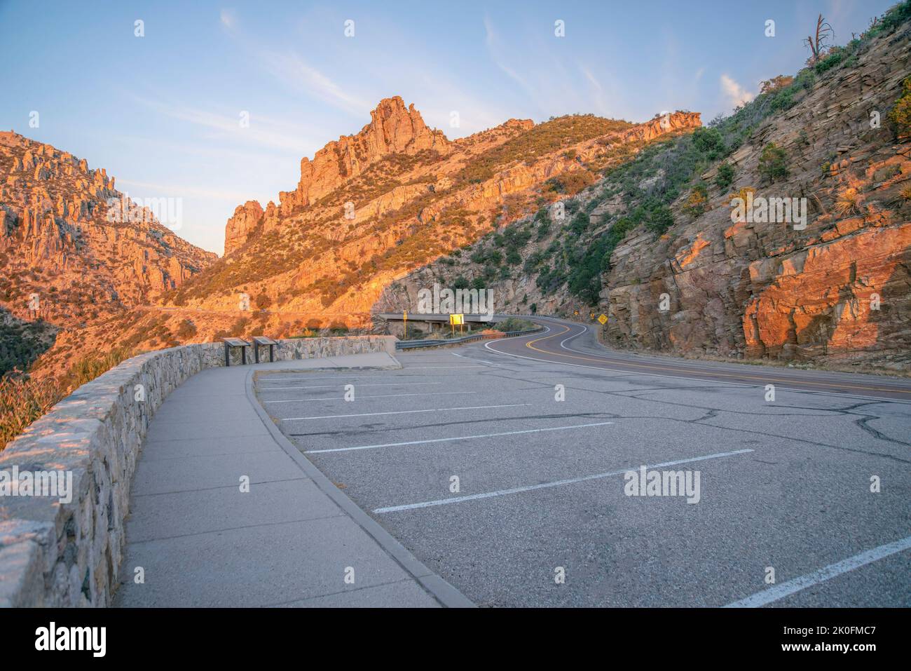 Mount Lemmon, Arizona- Scenic overlooking view of mountain landscape ...